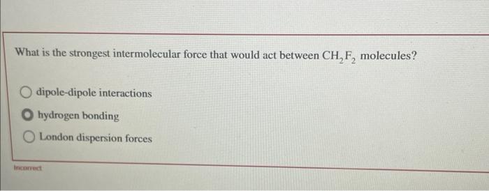 Solved Draw the Lewis structure of CH2 F2.What is the | Chegg.com