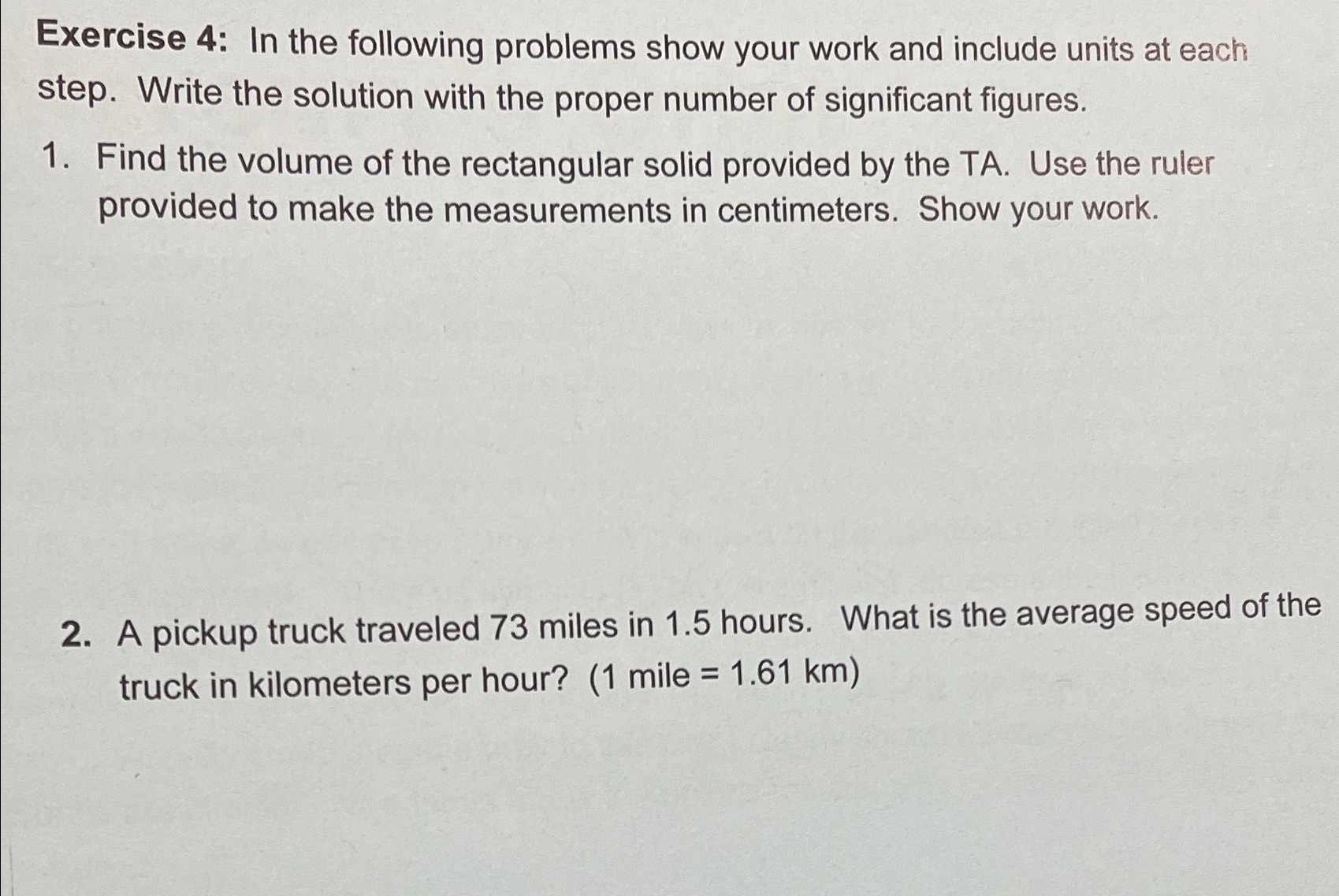 Solved Exercise 4: In the following problems show your work | Chegg.com Solved Exercise 4: In the following problems show your work | Chegg.com