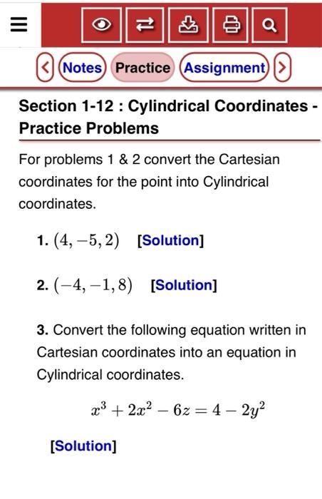 Solved Practice Problems For problems 1&2 convert the | Chegg.com