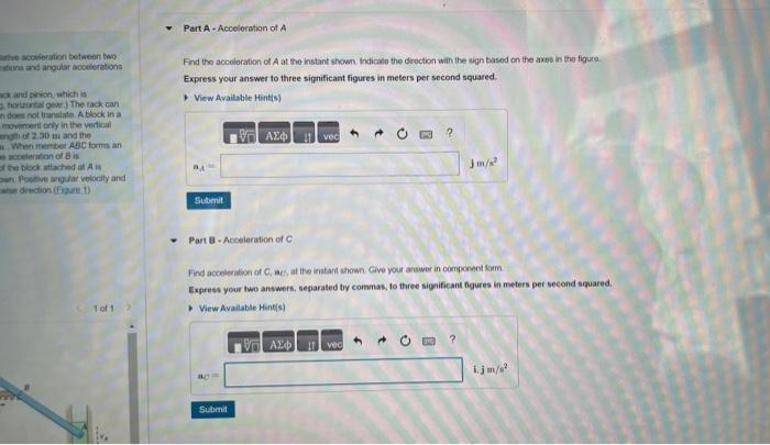 Solved Relative Motion Analysis Acceleration Learning Goal