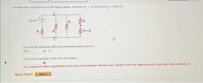 Solved onsider the circuit shown in the figure below. | Chegg.com