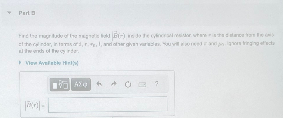 Solved Part BFind the magnitude of the magnetic field | Chegg.com