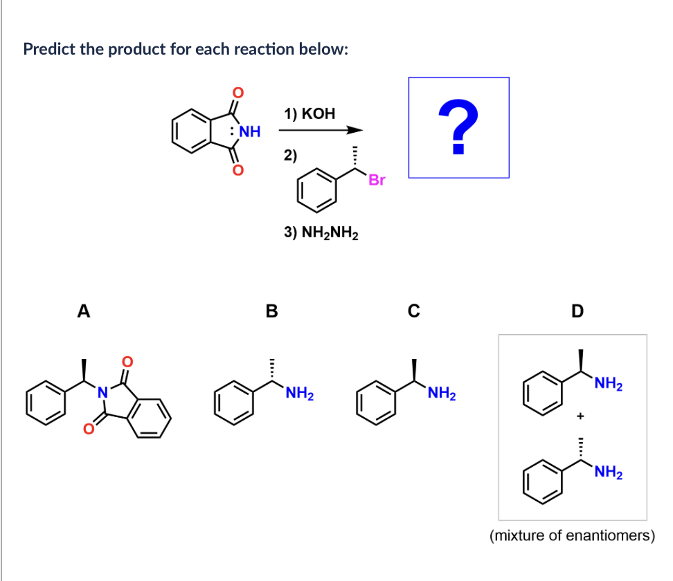 Solved Predict the product for each reaction | Chegg.com