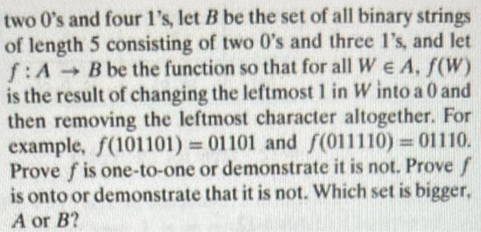 Solved 22 With This Notation A Binary String From Section 7082