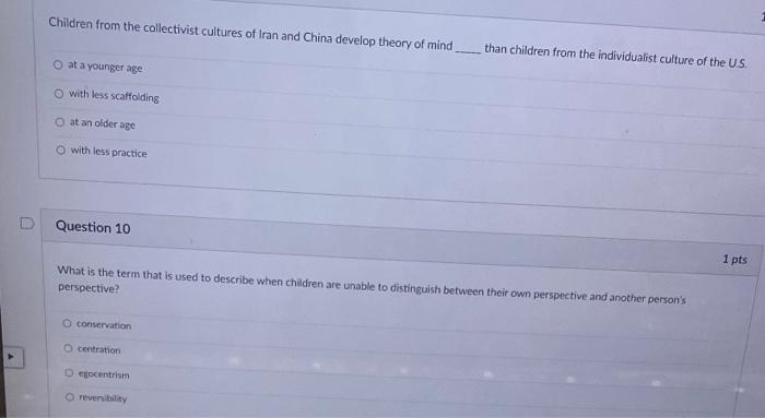 Solved Children from the collectivist cultures of Iran and | Chegg.com