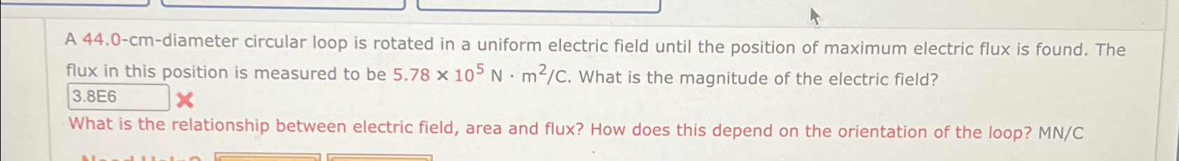 Solved A 44.0-cm-diameter circular loop is rotated in a | Chegg.com