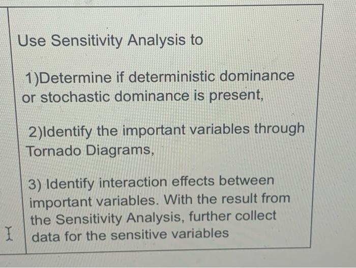 Solved Use Sensitivity Analysis to 1)Determine if | Chegg.com