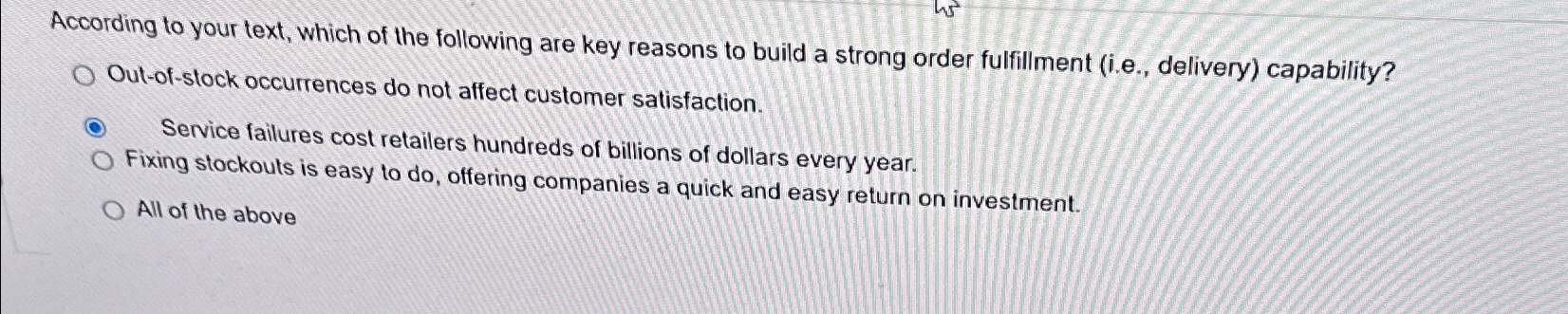 Solved According to your text, which of the following are | Chegg.com