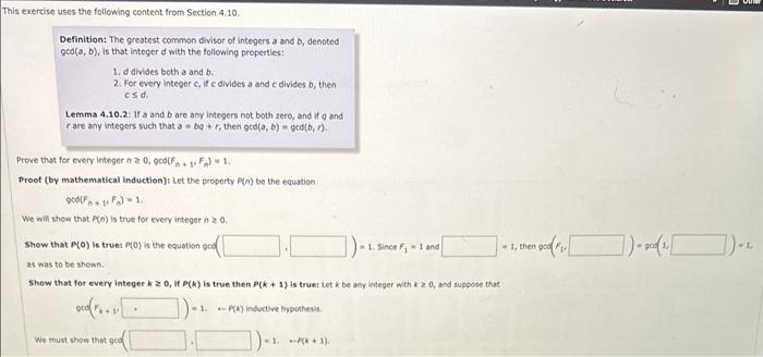 Solved This exercise uses the following content from Section | Chegg.com