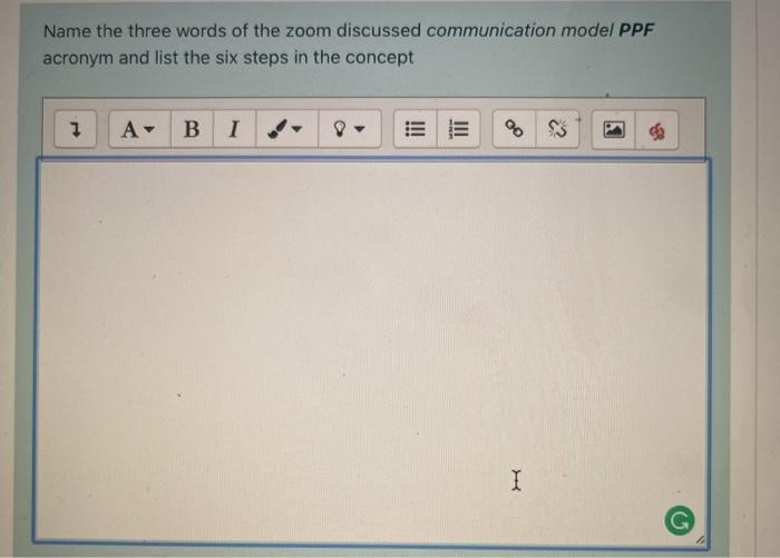 Solved Name the three words of the zoom discussed | Chegg.com