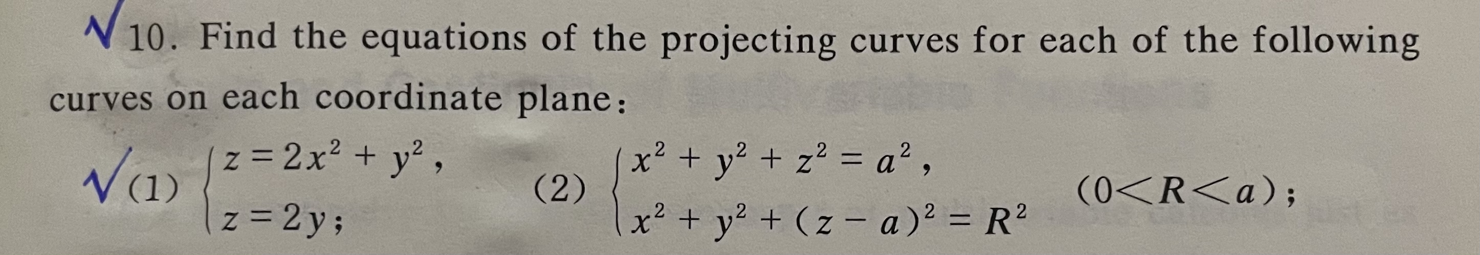 Solved curves on each coordinate | Chegg.com