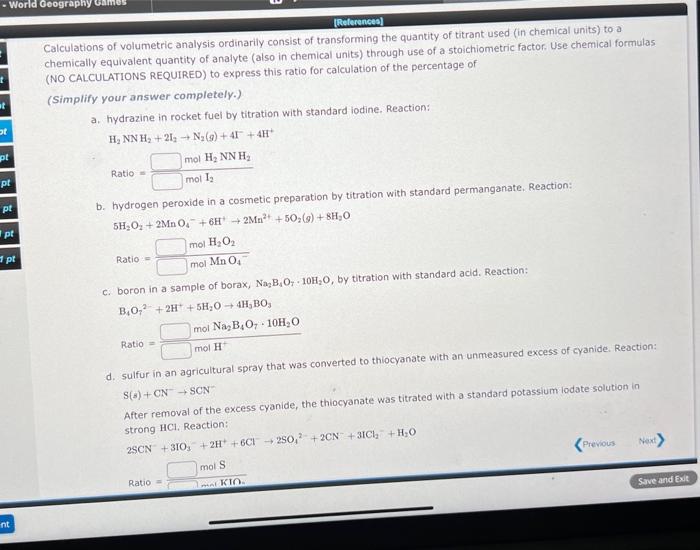 Solved Calculations of volumetric analysis ordinarily | Chegg.com