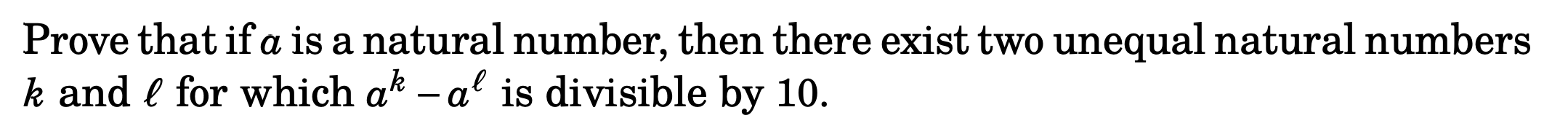 Solved Prove that if a ﻿is a natural number, then there | Chegg.com