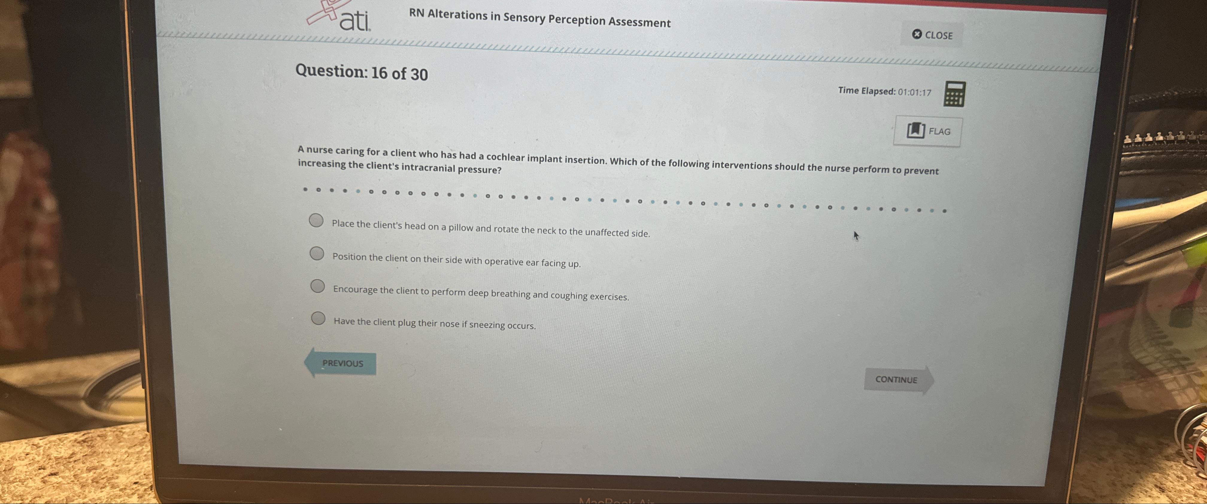 Solved ati.RN Alterations in Sensory Perception | Chegg.com