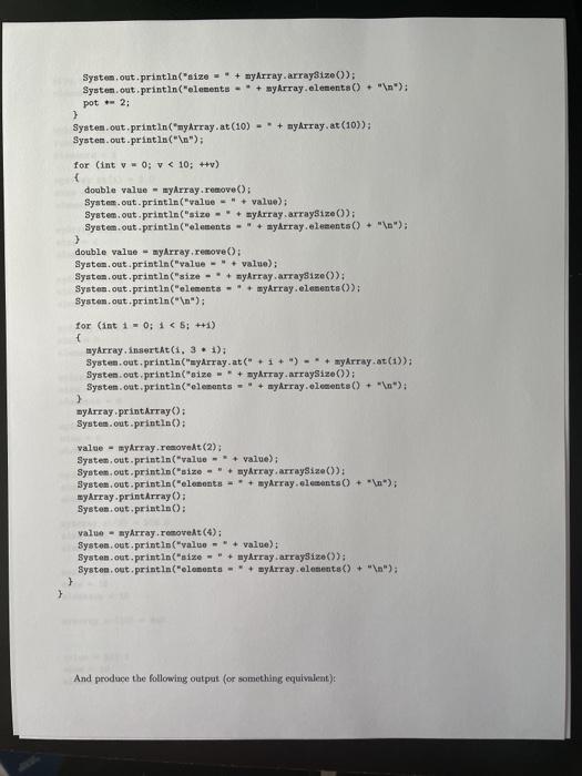 Solved Cs 251 Program 05 Main Topics Arrays Arraylists