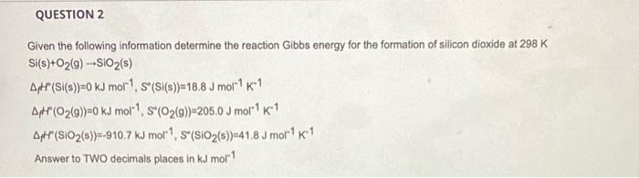 Solved Given the following information determine the | Chegg.com
