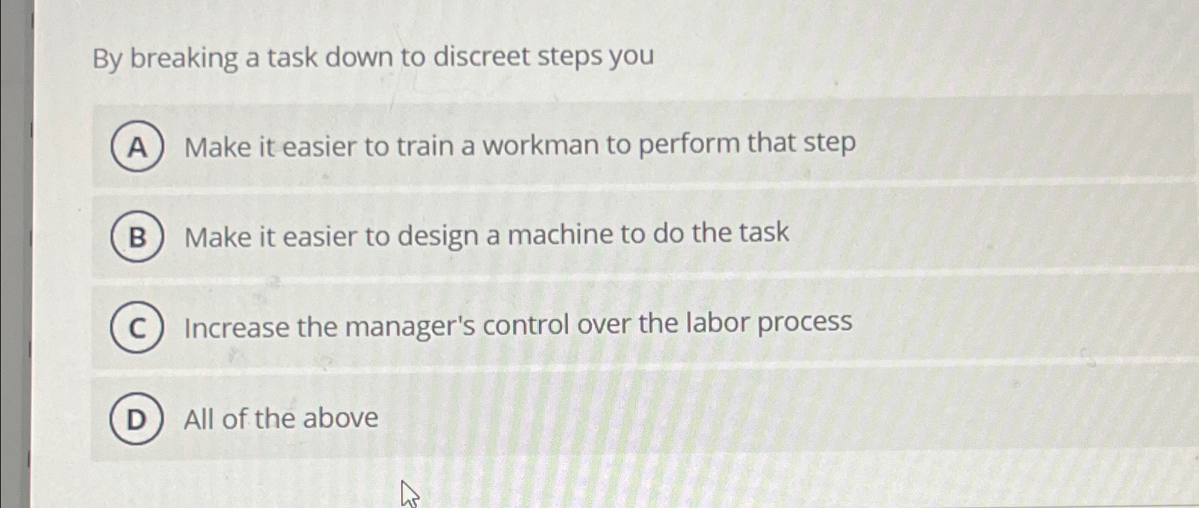 Solved By breaking a task down to discreet steps youMake it | Chegg.com