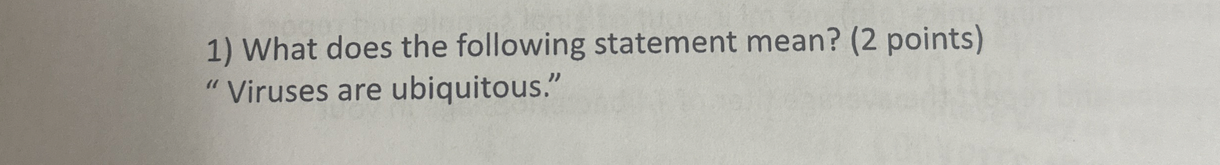 High Quality SOLUTION What does the following statement mean? (2 ﻿points) | Chegg.com