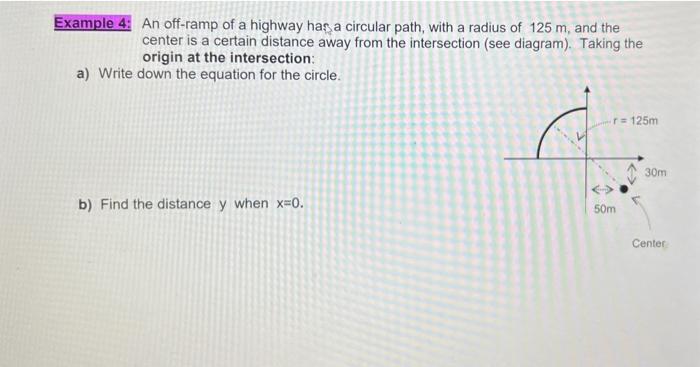 Solved An off-ramp of a highway has a circular path, with a | Chegg.com