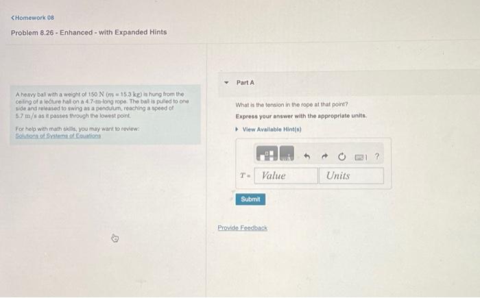 Solved Problem 8,26 - Enhanced - with Expanded Hints A hery | Chegg.com
