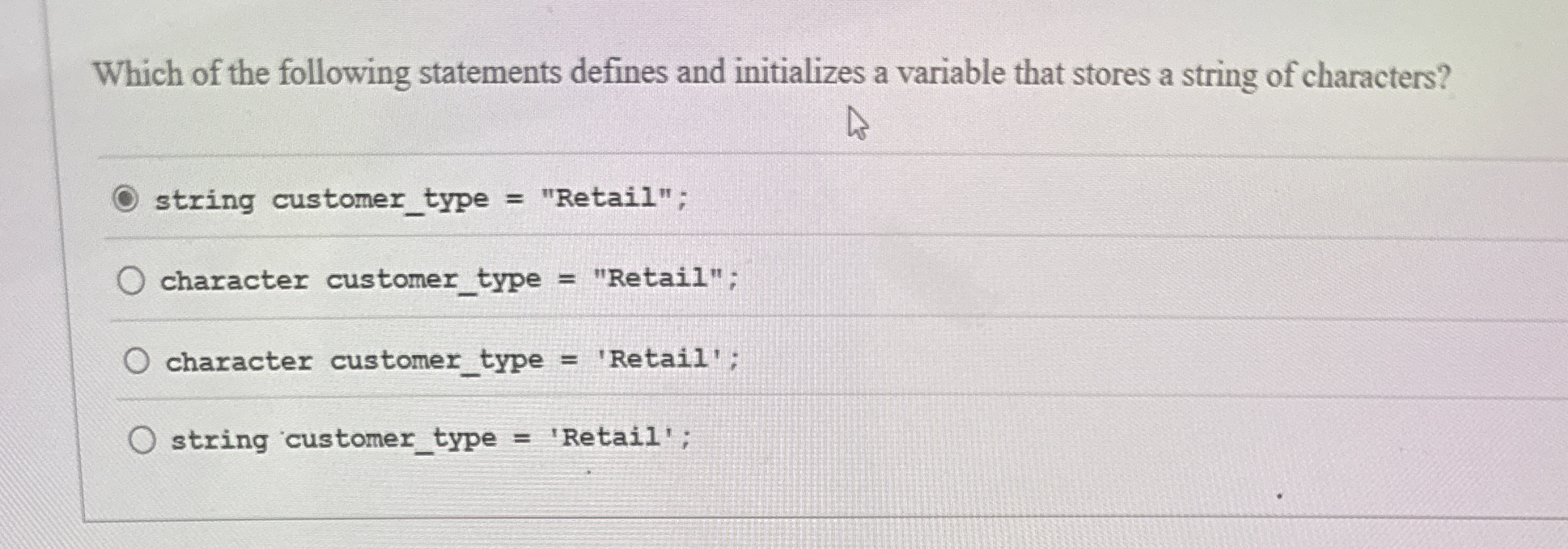 Solved Which of the following statements defines and | Chegg.com