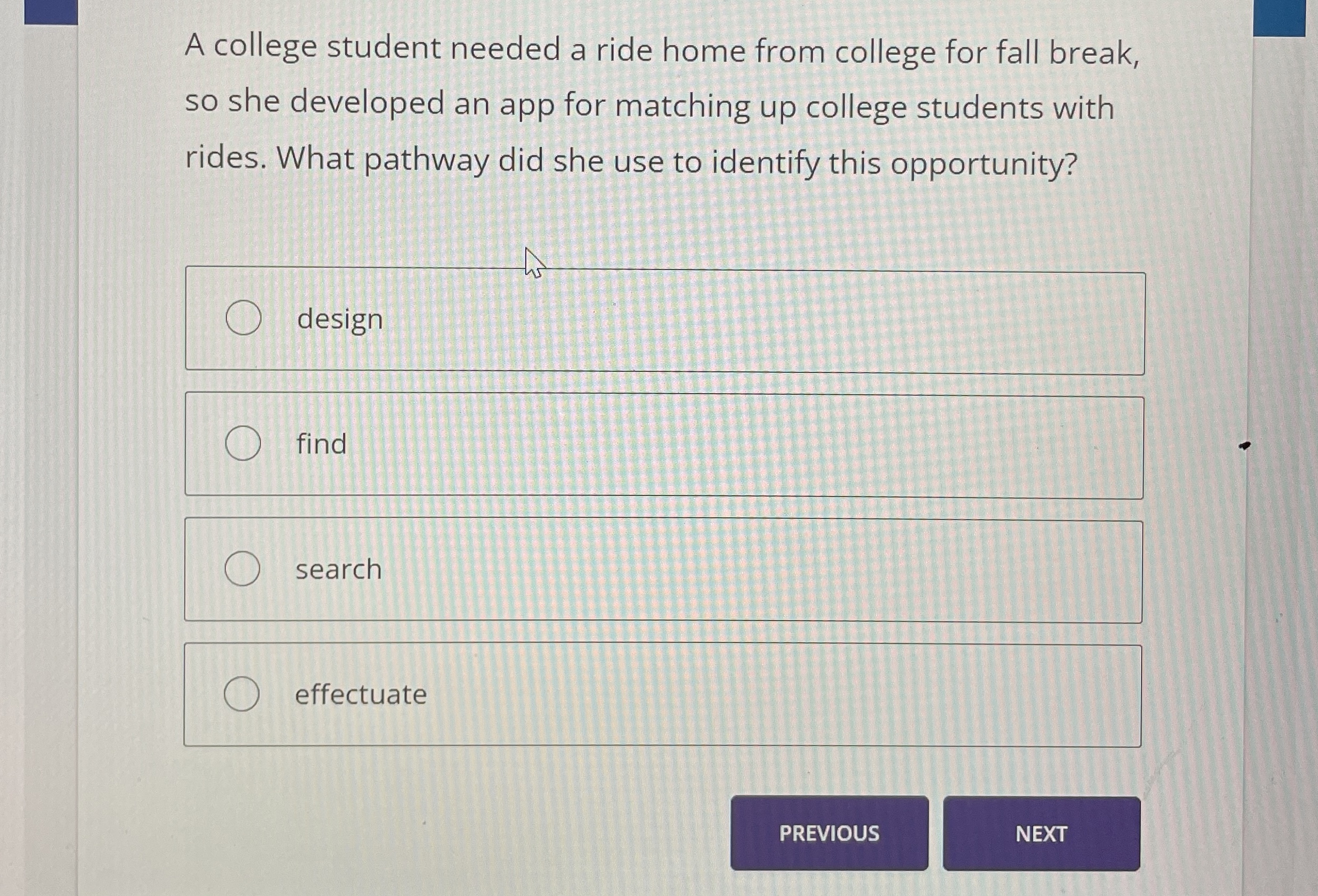 Solved A college student needed a ride home from college for | Chegg.com
