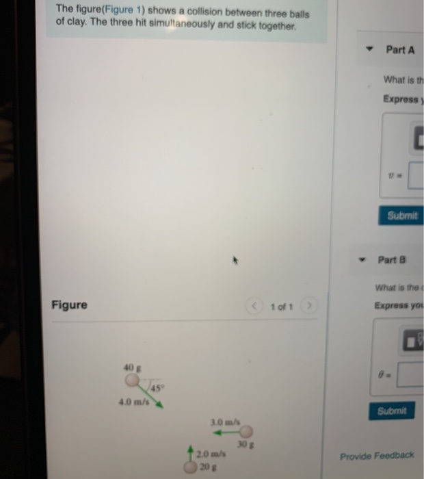 Solved The figure(Figure 1) shows a collision between three | Chegg.com