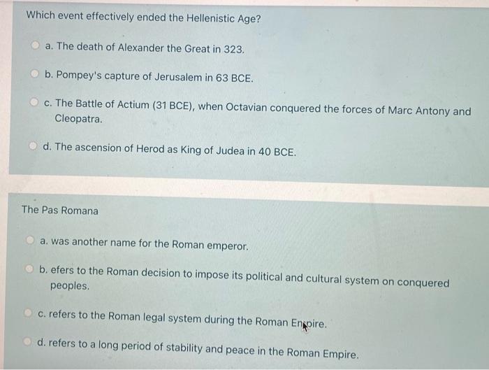 During the intertestamental period (the time between | Chegg.com