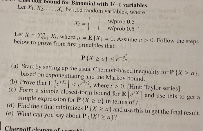 Let Y1,Y2,…,Yn be i.i.d. random variables, where | Chegg.com