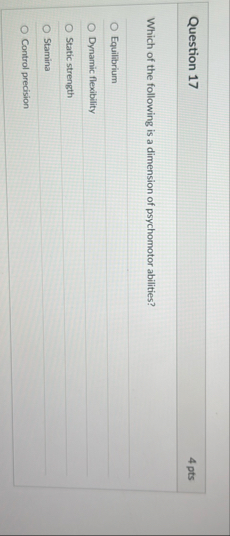 Solved Question 174 ﻿ptsWhich of the following is a | Chegg.com