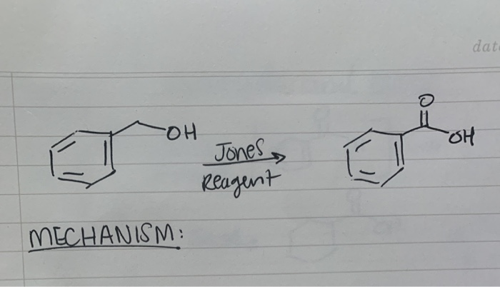 Solved dat O -OH -OH Jones. Reagent MECHANISM | Chegg.com