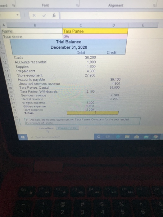 Solved EEE Alignment Font pboard 310 C С B А 1 Name: 2. Your | Chegg.com