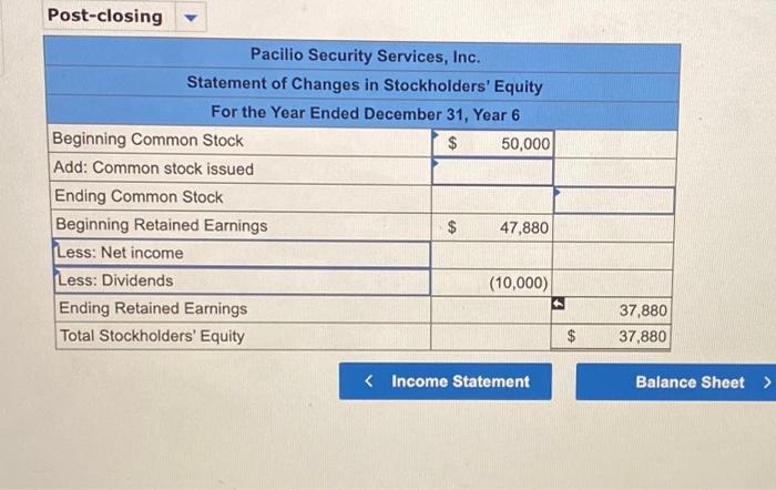 The trial balance of Pacilio Security Services, | Chegg.com