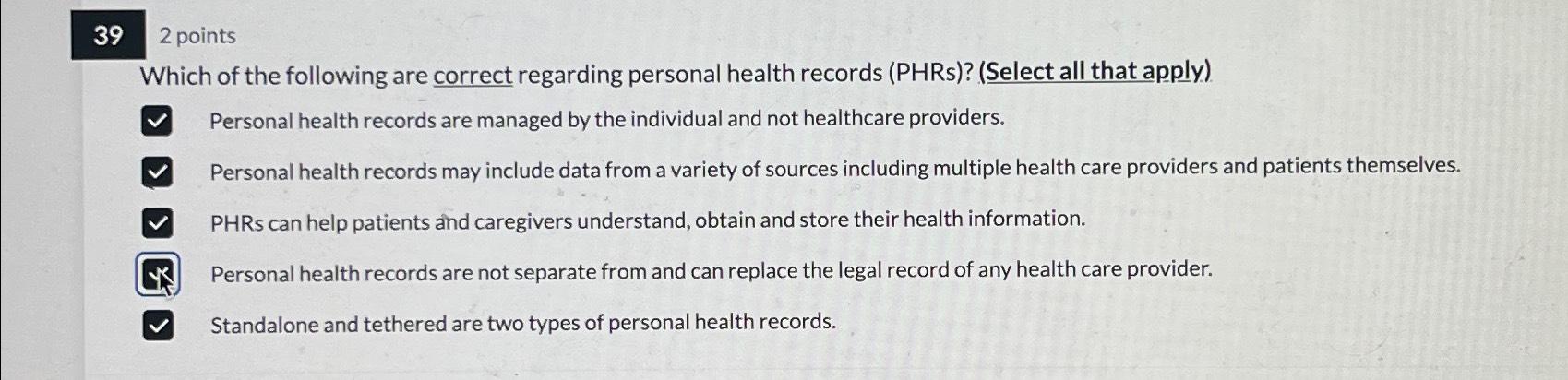Solved 392 ﻿pointsWhich of the following are correct | Chegg.com