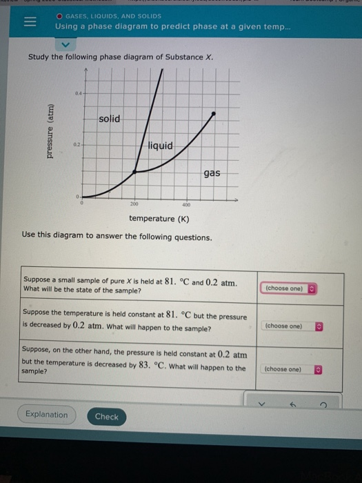 Solved O GASES, LIQUIDS, AND SOLIDS Using a phase diagram to | Chegg.com