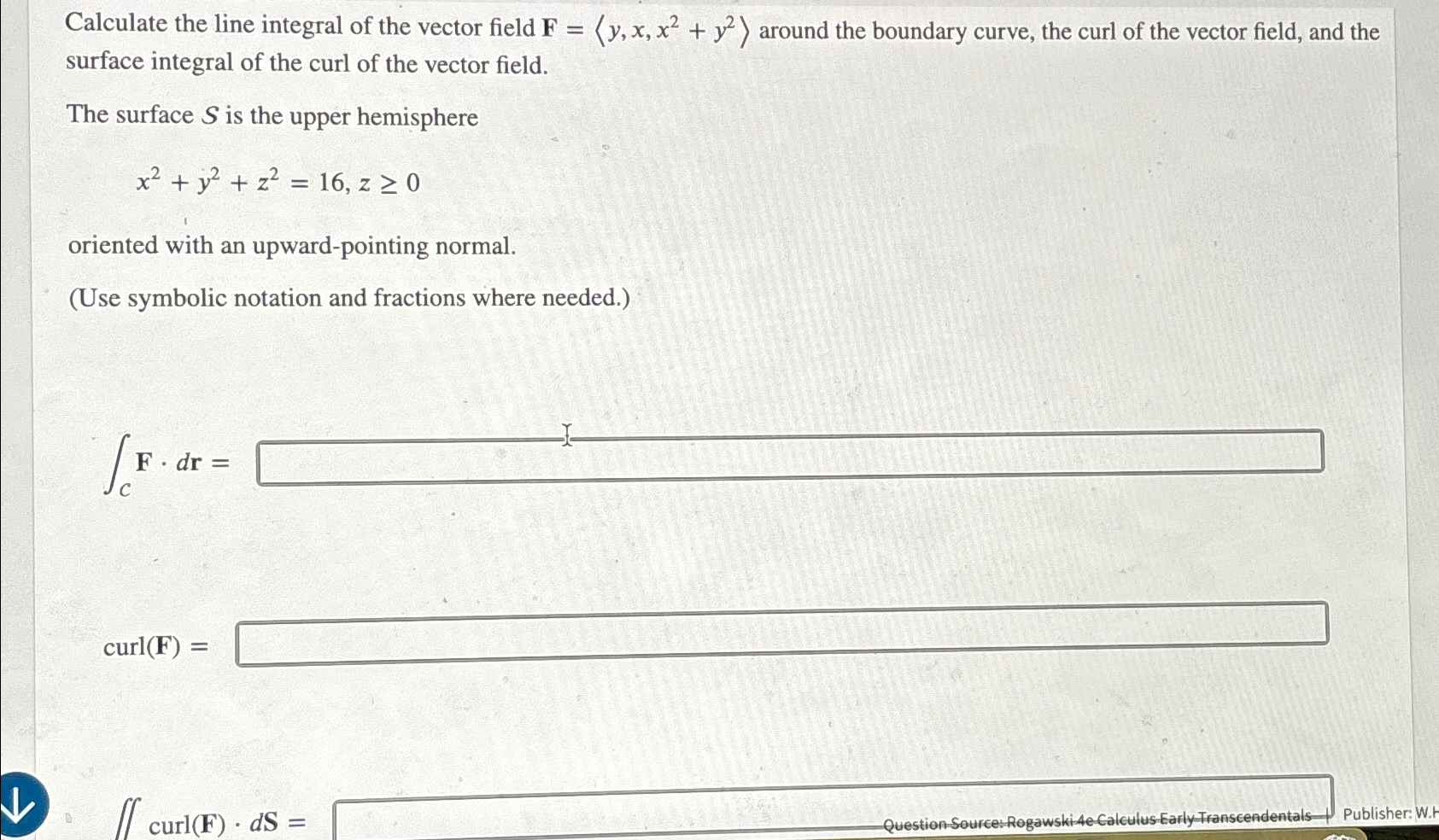 Solved Calculate the line integral of the vector field | Chegg.com