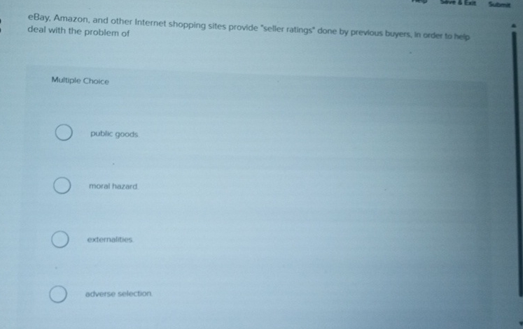 Solved eBay. Amazon, and other Internet shopping sites | Chegg.com