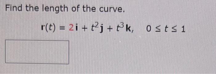 Solved Find the length of the curve. | Chegg.com