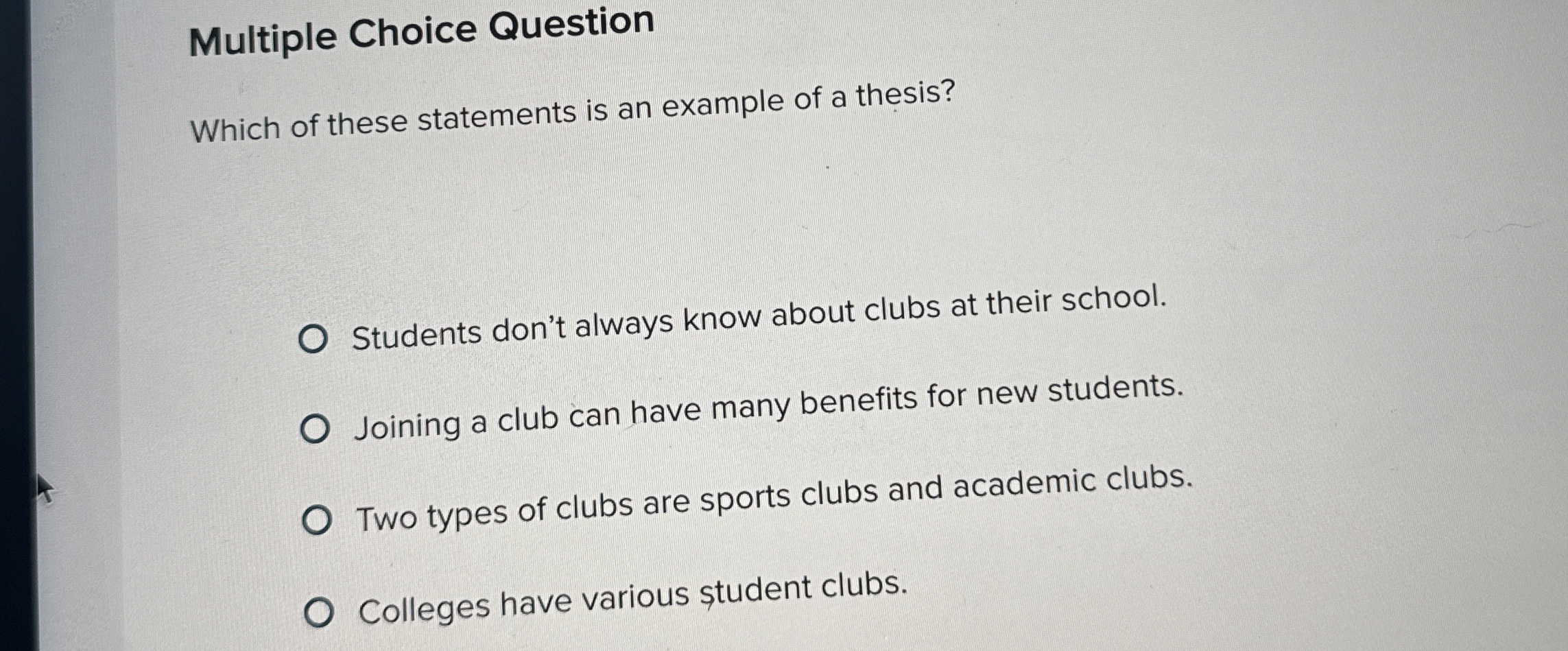 Solved Multiple Choice QuestionWhich of these statements is | Chegg.com