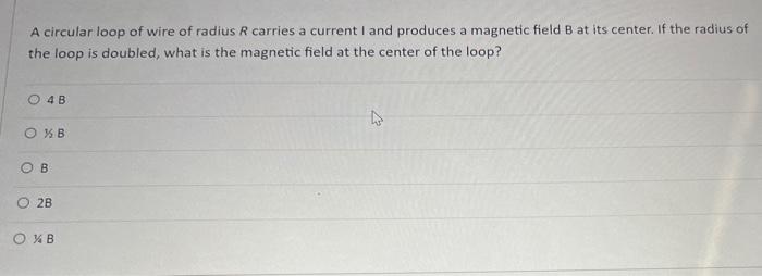 Solved A circular loop of wire of radius R carries a current | Chegg.com