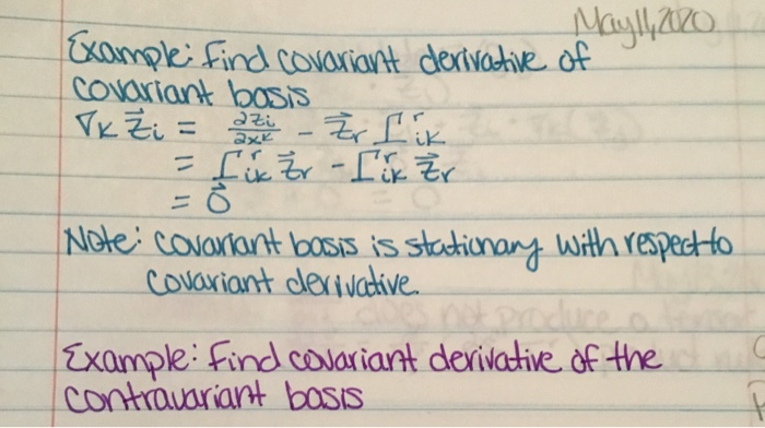 Solved find covariant derivative of the contravariant | Chegg.com Solved find covariant derivative of the contravariant | Chegg.com