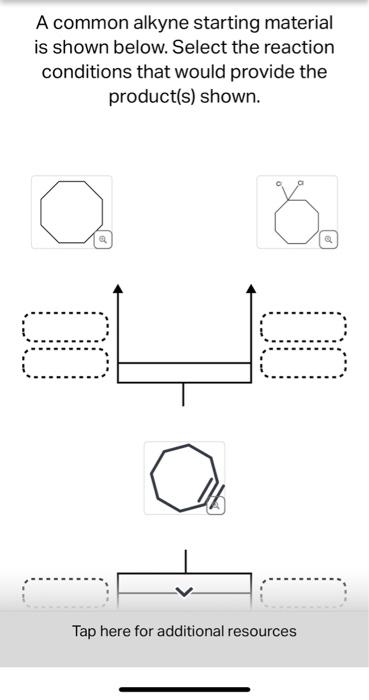 Solved A common alkyne starting material is shown below. | Chegg.com