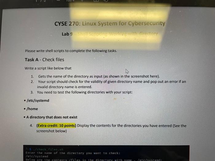 Solved CYSE 270: Linux System for Cybersecurity Lab Short | Chegg.com
