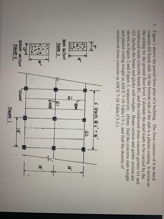 Solved 1. Figure I shows the partial floor plan of a | Chegg.com