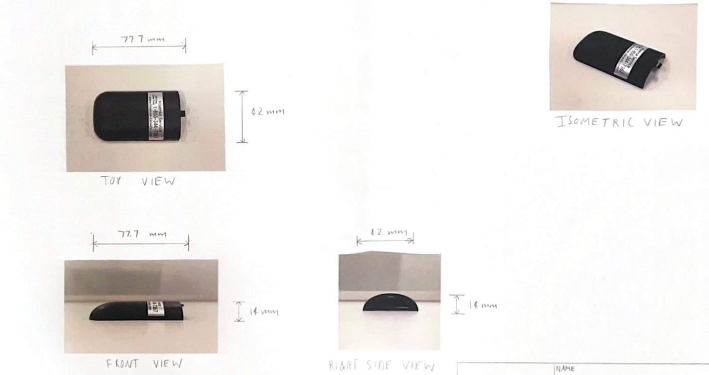 Multi-view drawing. Draw the front, top, right view | Chegg.com
