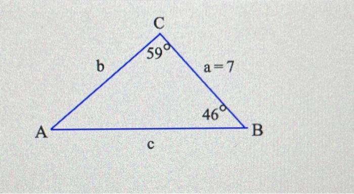 Solved Solve the triangle. A=0 (Do not round until the final | Chegg.com
