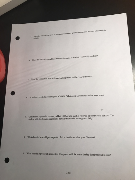 Solved Section Report Sheet for Chem 3A Limiting Reagent | Chegg.com