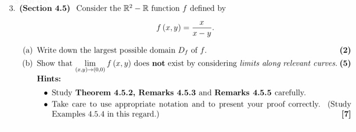Solved 3. (Section 4.5) Consider the R2 - R function f | Chegg.com
