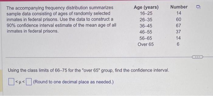 Solved The accompanying frequency distribution summarizes | Chegg.com