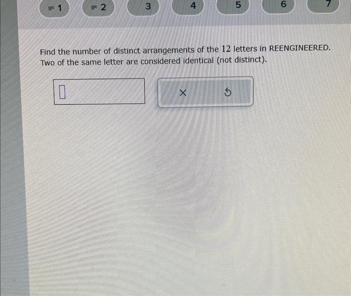 Solved Find the number of distinct arrangements of the 12 | Chegg.com